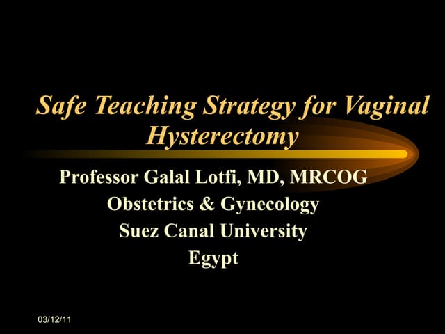 Manchester repair (Fothergill’s Operation) | PPTX