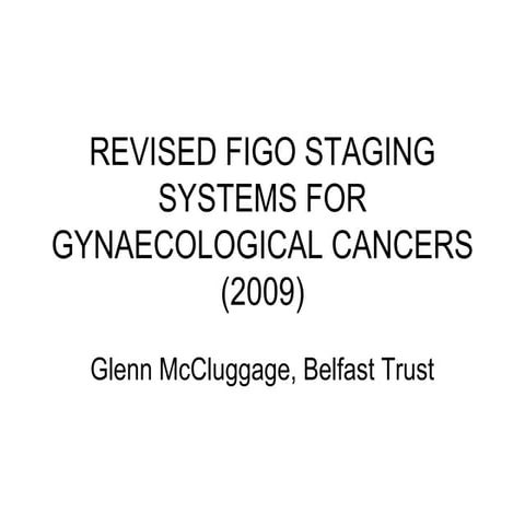 Figo staging systems | PPT