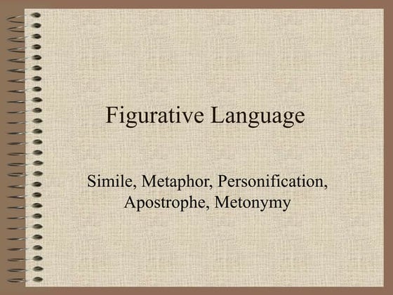 Simile, metaphor, alliteration, assonance, speaker and personification basic literary terms ...