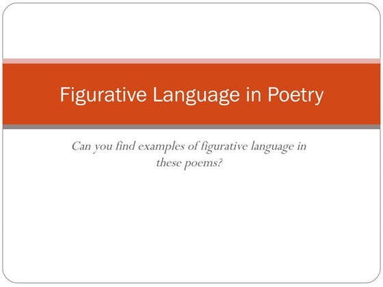 Poetry Powerpoint | PPTX
