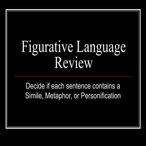 Figurative language review | PPT