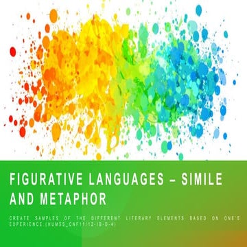 Figurative Languages – Simile and Metaphor.pptx