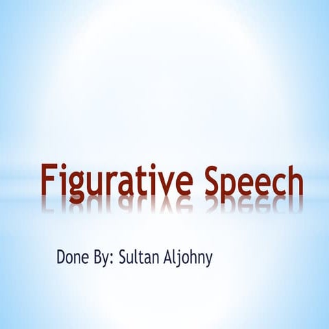 Figurative Speech | PPTX