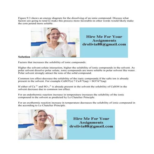 Figure 9-3 shows an energy diagram for the dissolving of an ionic comp.docx