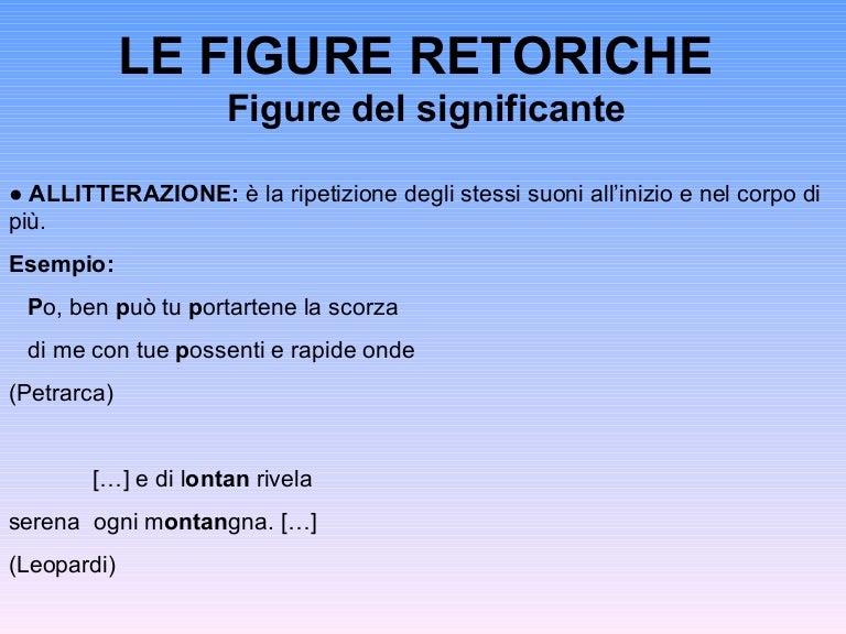 Figure Retoriche