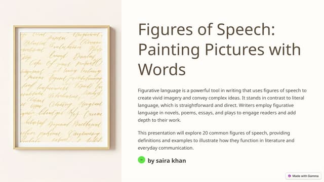 Figures of speech | PPTX