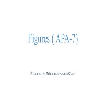 how to make" figures" according to APA-7 editions | PPTX