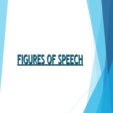 FIGURES OF SPEECH | PPT