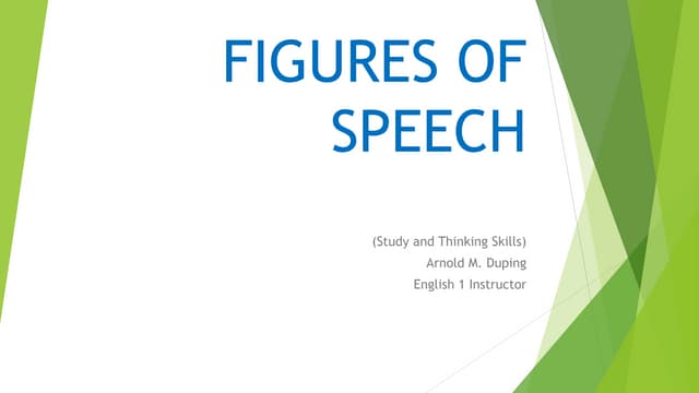 Figures of speech | PPTX