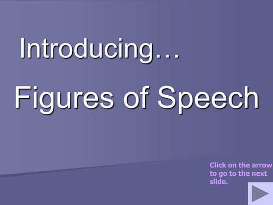 Simile, metaphor, alliteration, assonance, speaker and personification ...