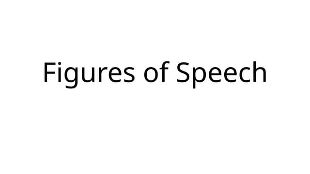 figures of speech | PPT