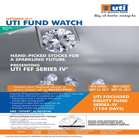 Factsheet for UTI Mutual Fund- Wishfin | PDF | Mutual Funds | Personal ...