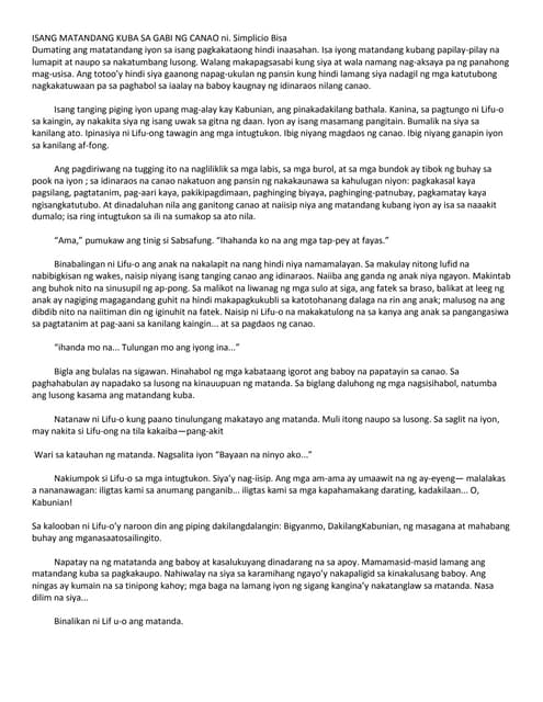 Alamat ng Bulkang Mayon | DOCX