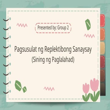 REPLEKTIBONG-SANAYSAY-SHS | PPTX