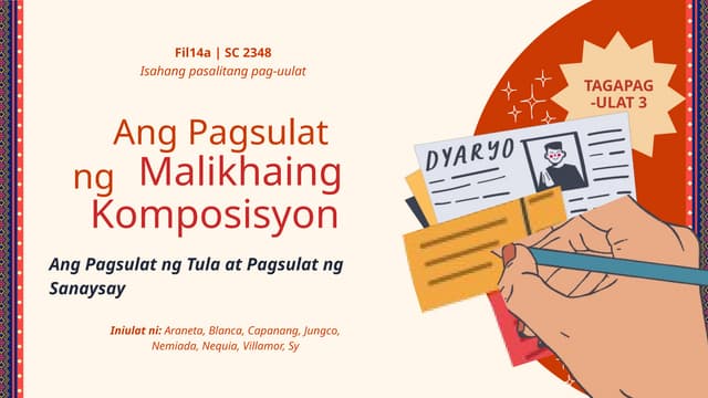 Pagsulat ng Talata - Filipino 8.pptx