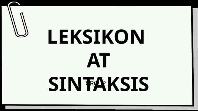 Pang abay na ingklitik, kondisyonal at kusatibo (DISCUSSION) | PPTX