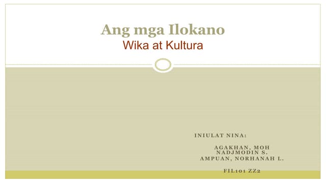 Ilocano | PPTX
