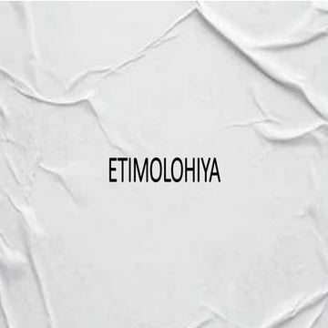 Filipino 9 Etimolohiya | PPTX