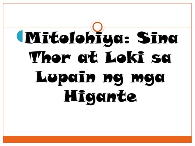 Mga elemento ng mitolohiya | PPT