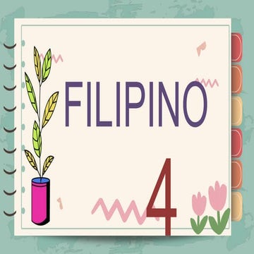 FIL 4 MATATAG POWERPOINT FOR QUAR WEEK 1 | PPTX