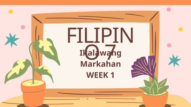 aralin 1 kaugnay na paksa 1: Alamat_Filipino 7 ,Matatag | PPTX