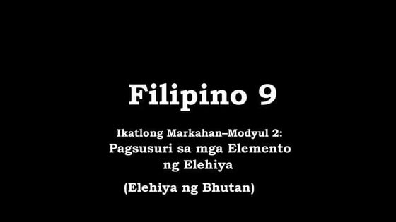 ELEHIYA, Kahulugan at mga Elemento 9 nito | PPTX