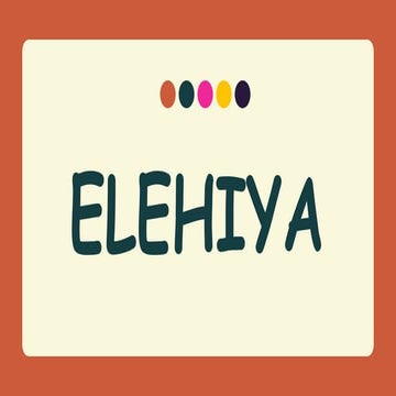 ELEHIYA, Kahulugan at mga Elemento 9 nito | PPTX