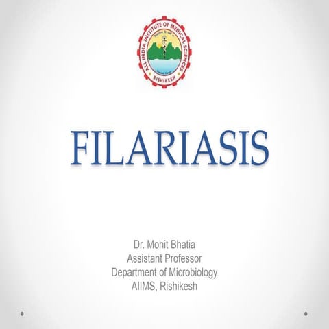 Filariasis | PPTX