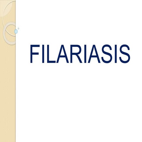 Classification of Microfilaria | DOCX