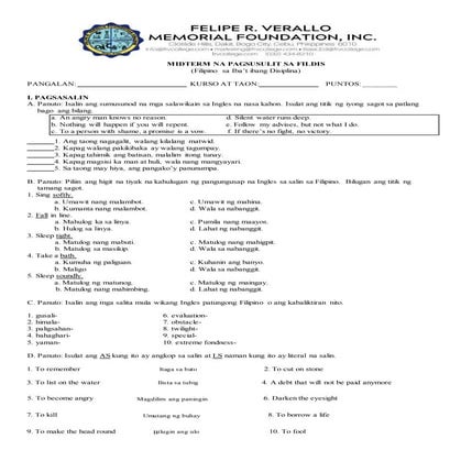 Fildis midterm | DOCX