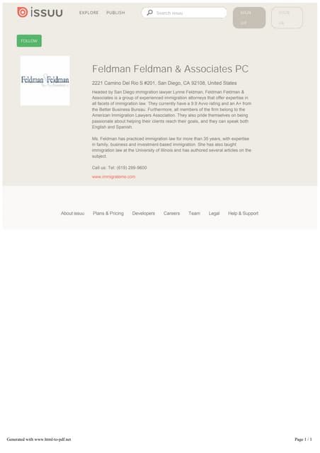 Feldman Feldman & Associates PC | PDF