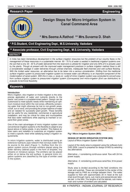 Layout of drip irrigation system | PPT