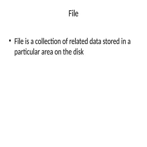The Concept Of File In C Programming Language Ppt