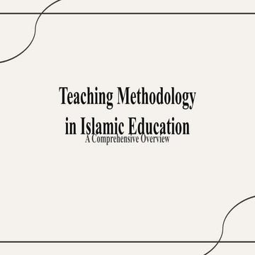 The Art of Teaching Faith: A Deep Dive into Islamic Teaching ...
