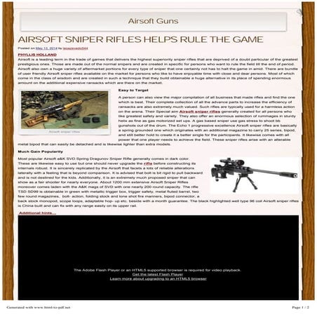 Introduction to airsoft | PPTX