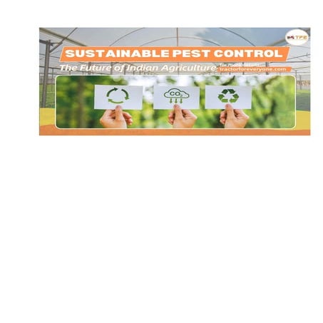 Sustainable Pest Control: The Future of Indian Agriculture. | PDF