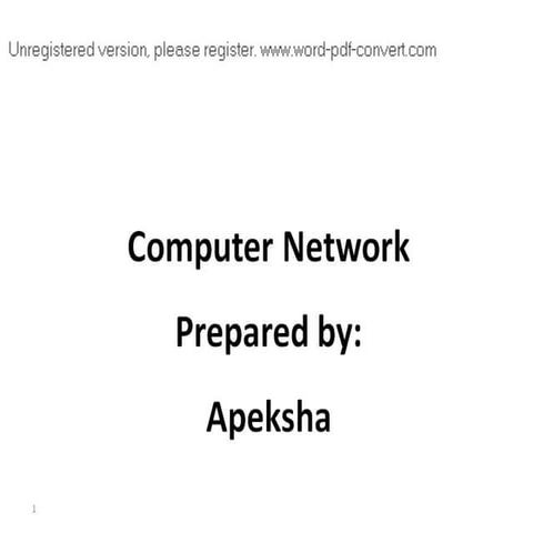 Computer Network | PPT