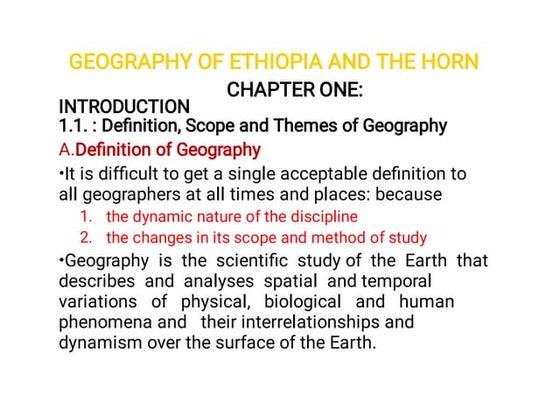 Geographic Phenomena | PPTX | Geography | Science
