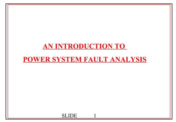 Fault Level Calculation | PPTX | Computer Networking | Computing