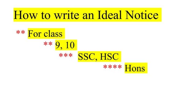 Notice writing | PPT