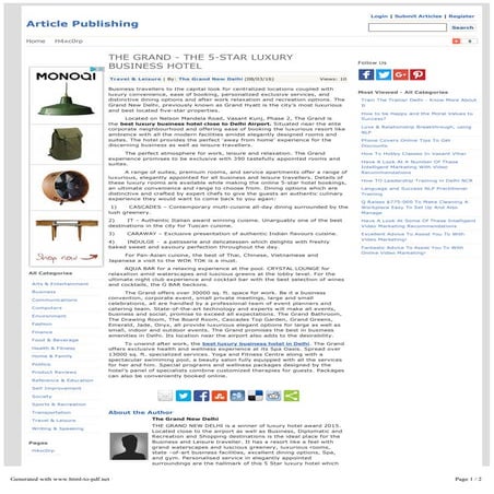 THE 5-STAR LUXURY BUSINESS HOTEL | PDF