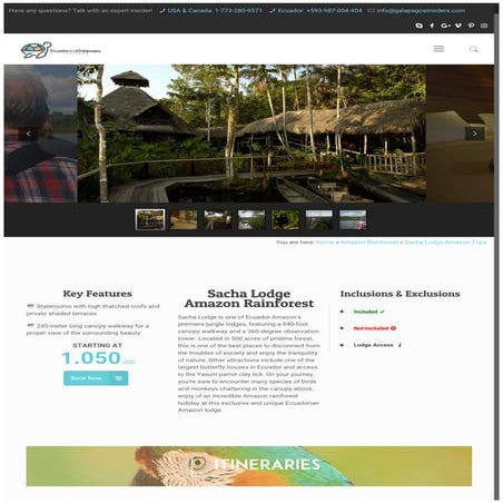 Sacha Lodge Amazon Rainforest | PDF