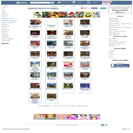 Hidden Objects GAMES | PDF