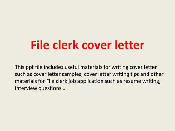 Librarian cover letter | PPT