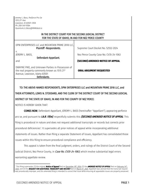 Personal Injury Complaint | DOCX