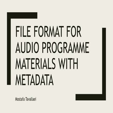 file format for audio programme materials with metadata.pptx