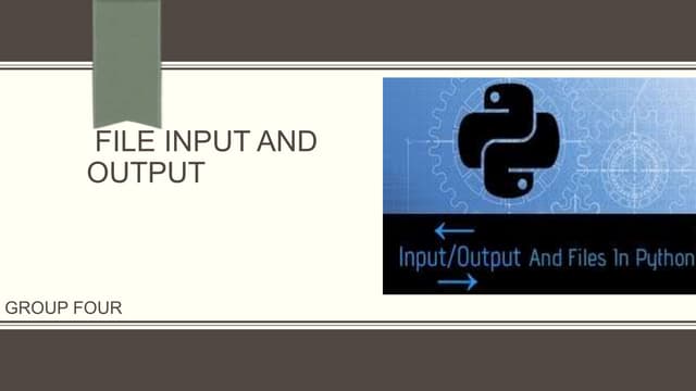 POWER POINT FILE INPUT AND OUTPUT PRESENTATION.pptx POWER POINT FILE INPUT AND OUTPUT PRESENTATION.pptx
