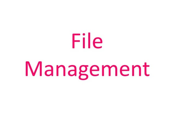 Igcse Ict File Management Ajiro Tech Ppt