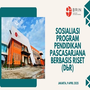 Sosialisasi program pendidikan pascasarjana berbasis riset (DBR) | PDF