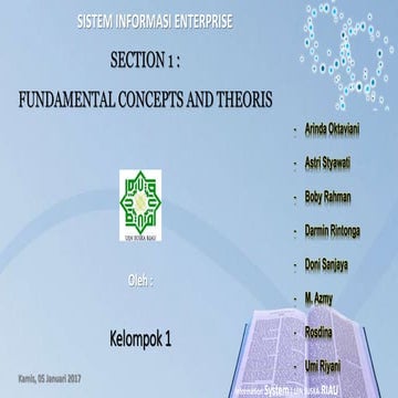 Fundamental and Theory of Enterprise Information System | PPTX